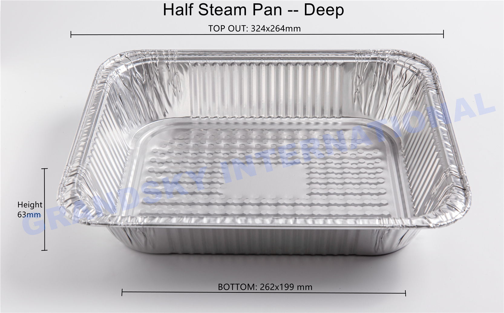 Aluminium Foil Half Steam Pan -- Deep