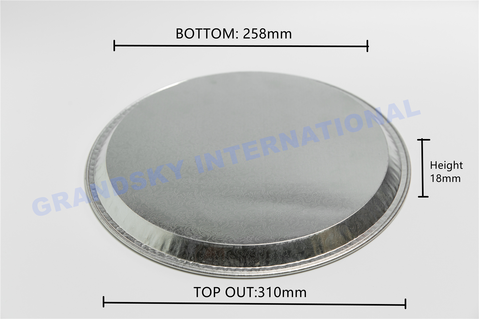 12” Aluminium Foil Round Plate