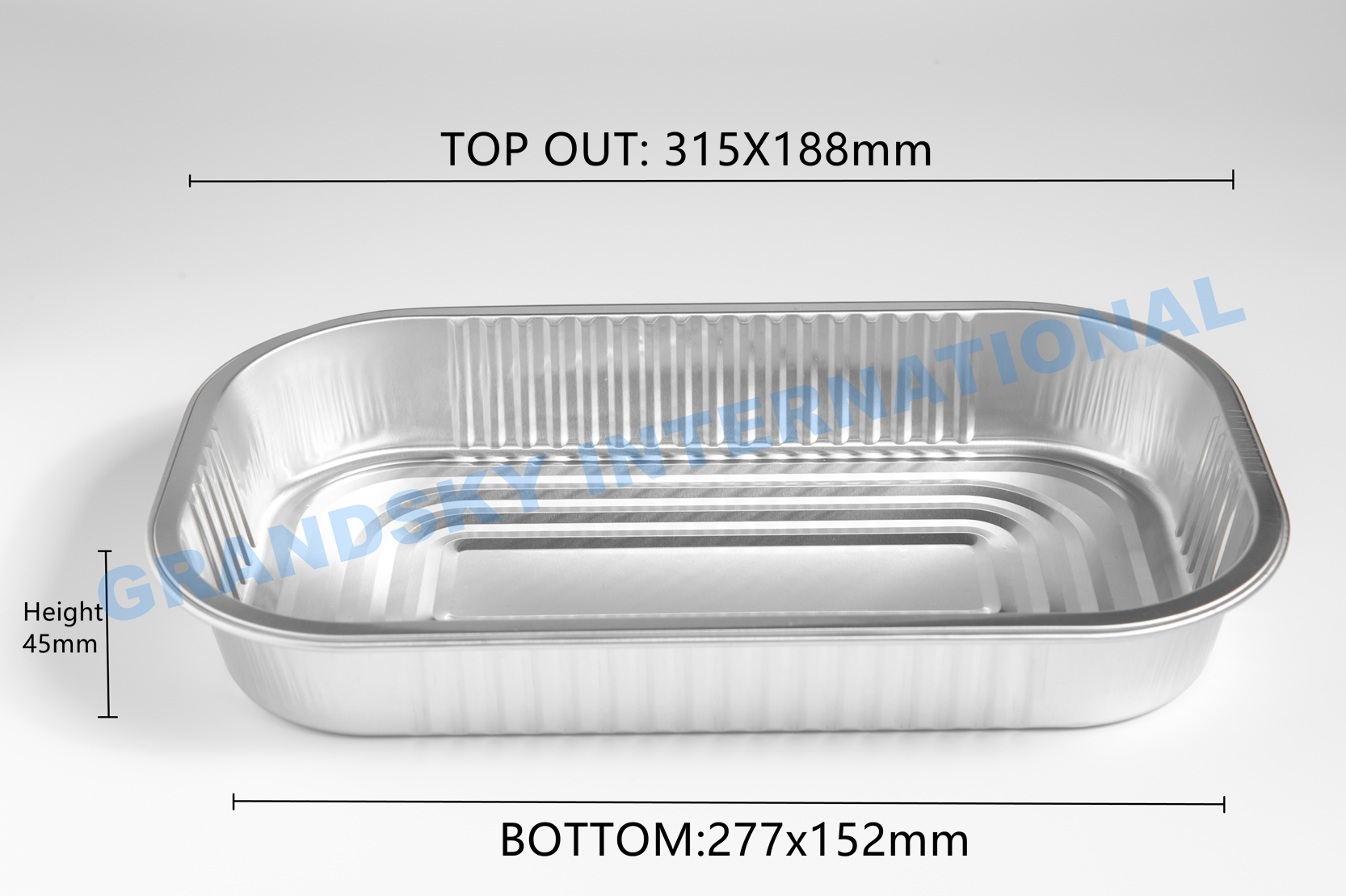 7" Round Aluminium Foil Container with Lid