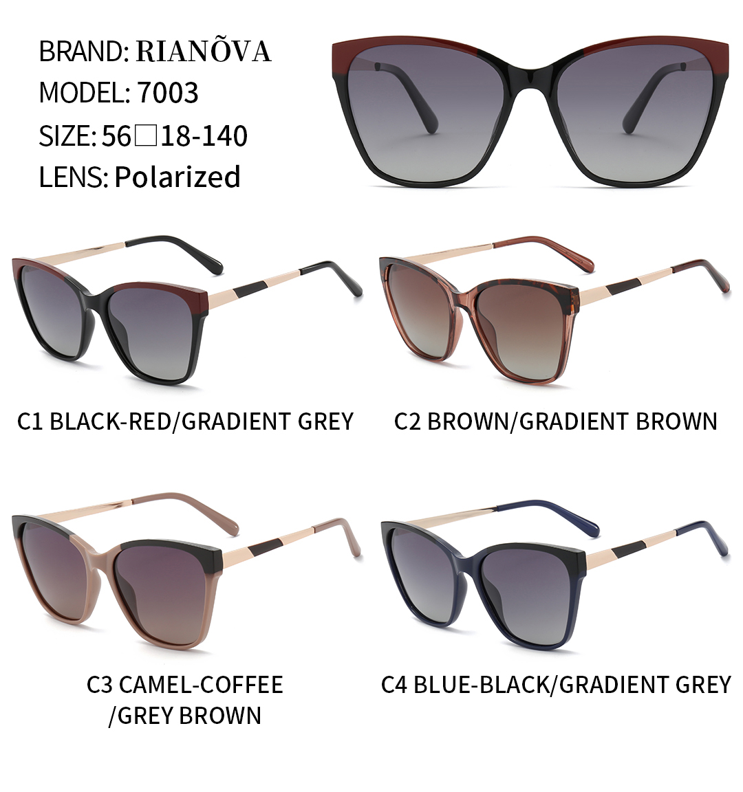 RIANOVA UV polarized sunglasses 7003