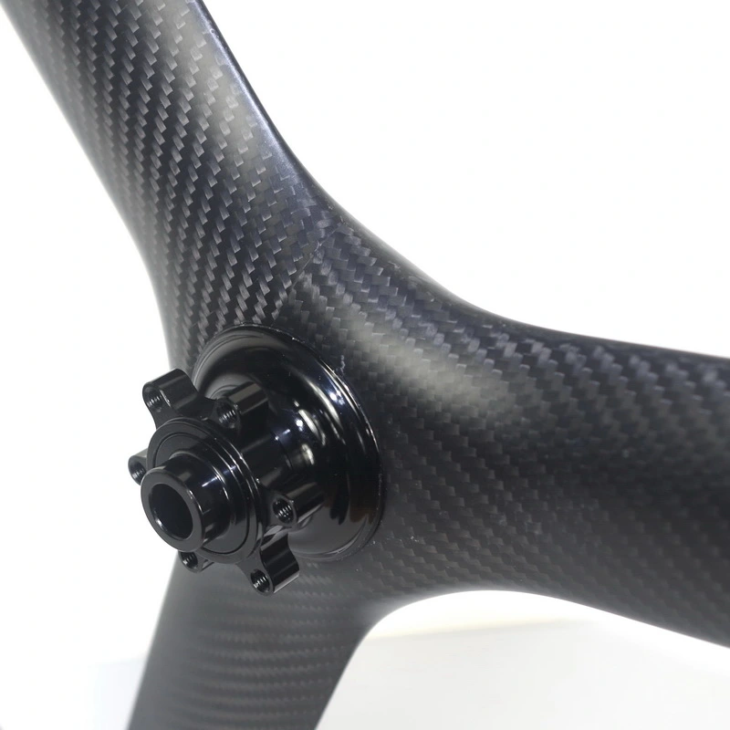 tri spoke carbon wheels disc brake