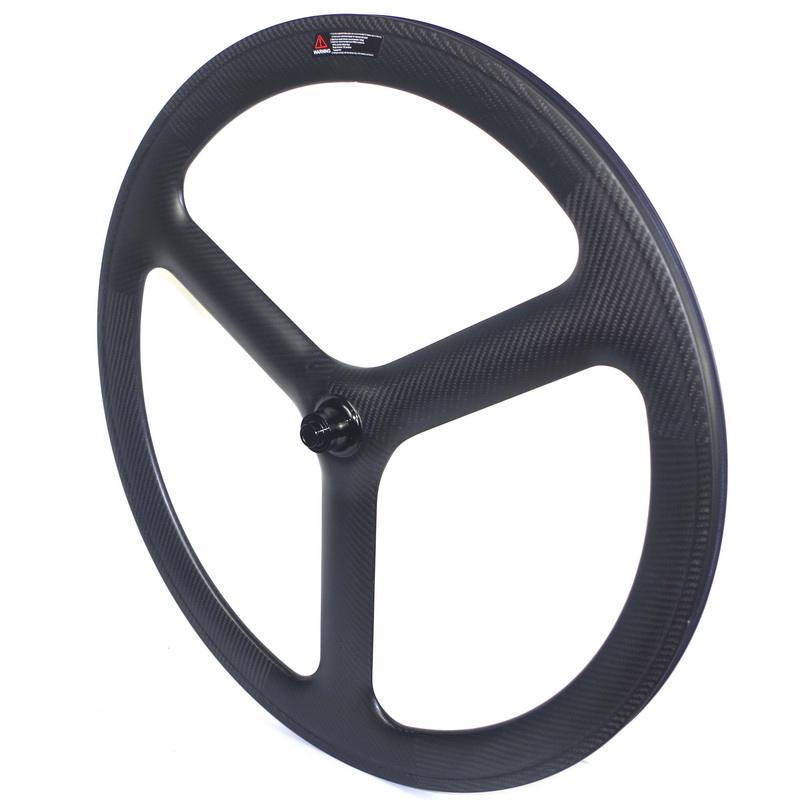 tri spoke carbon wheels disc brake