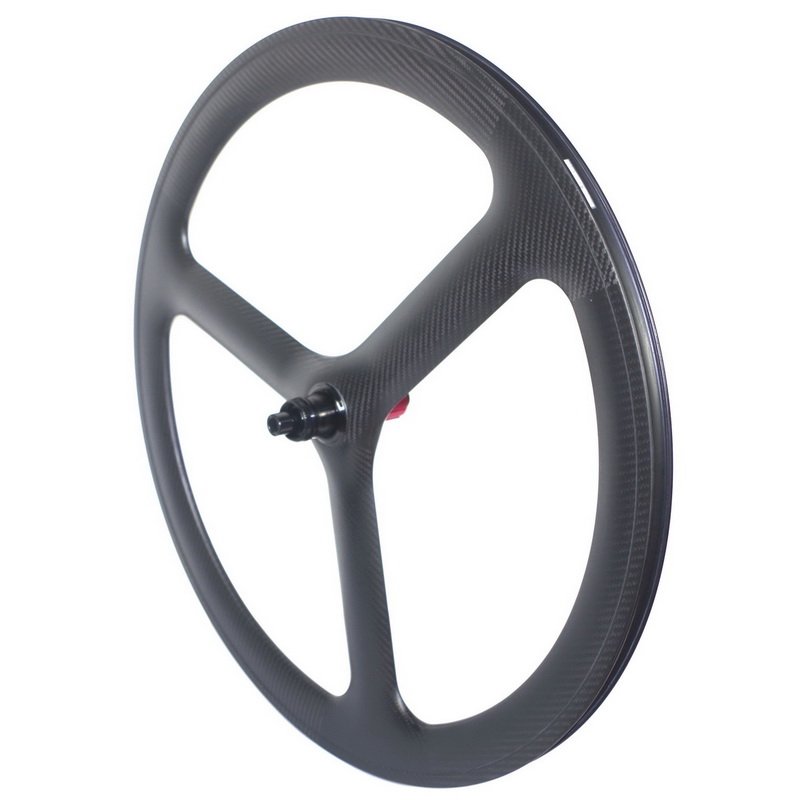 tri spoke carbon wheels disc brake