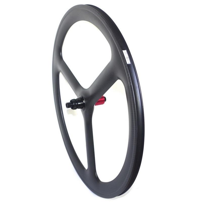 tri spoke carbon wheels disc brake