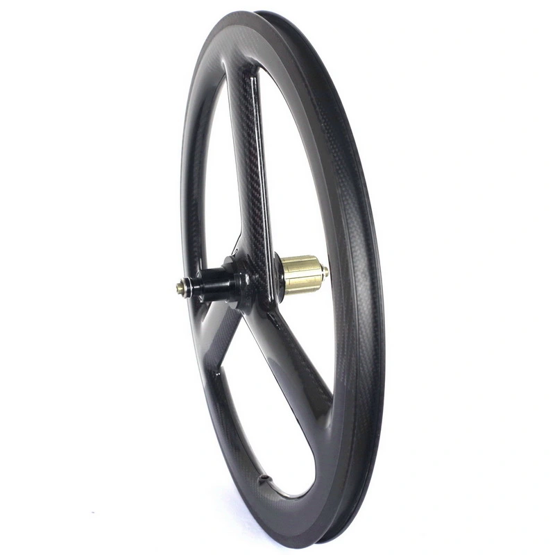 20 inch tri spoke carbon wheels disc brake or rims brake