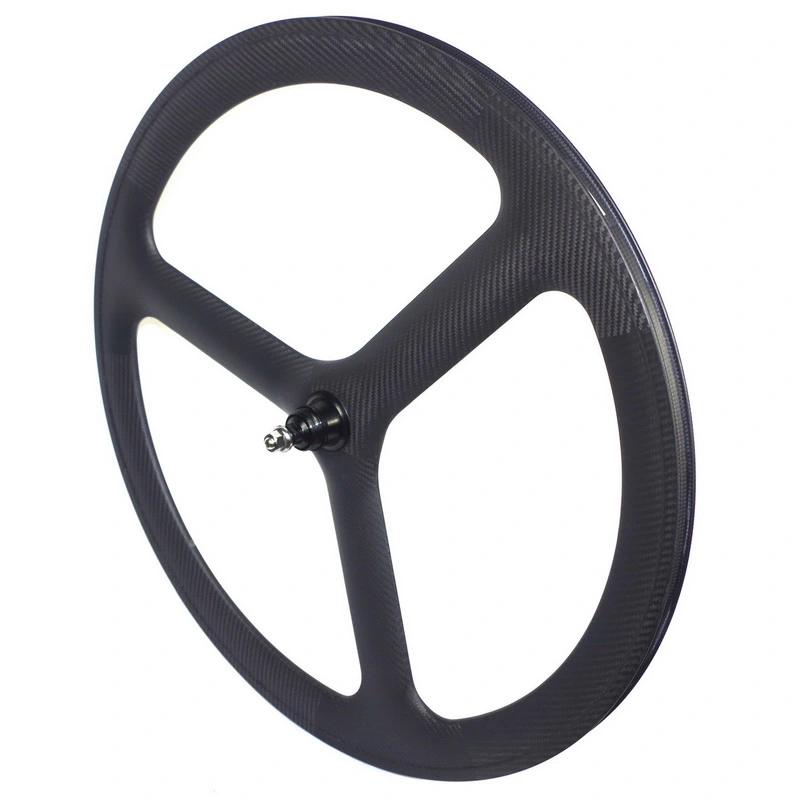 tri spoke carbon track wheels fixed gear wheels