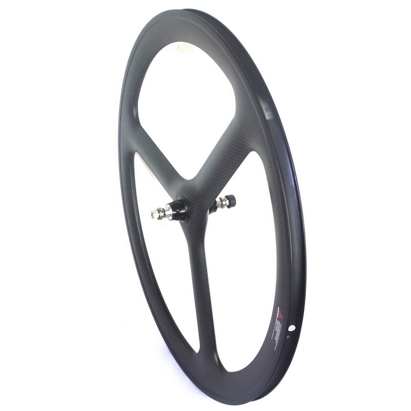 tri spoke carbon track wheels fixed gear wheels