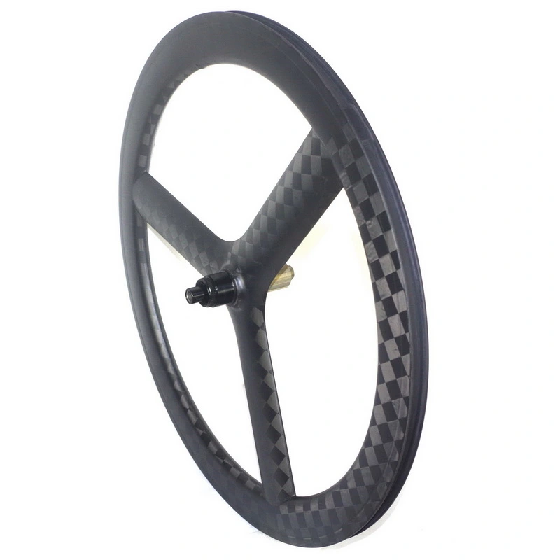2019 tri spoke road carbon wheels disc clincher or tubular