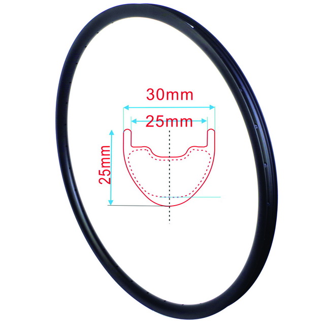29er mtb carbon rims 30mm width 25mm depth