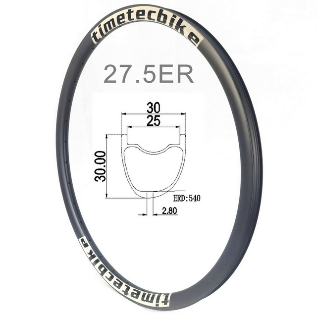 27.5er carbon mtb rims 30mm width 650B mountain bike rims