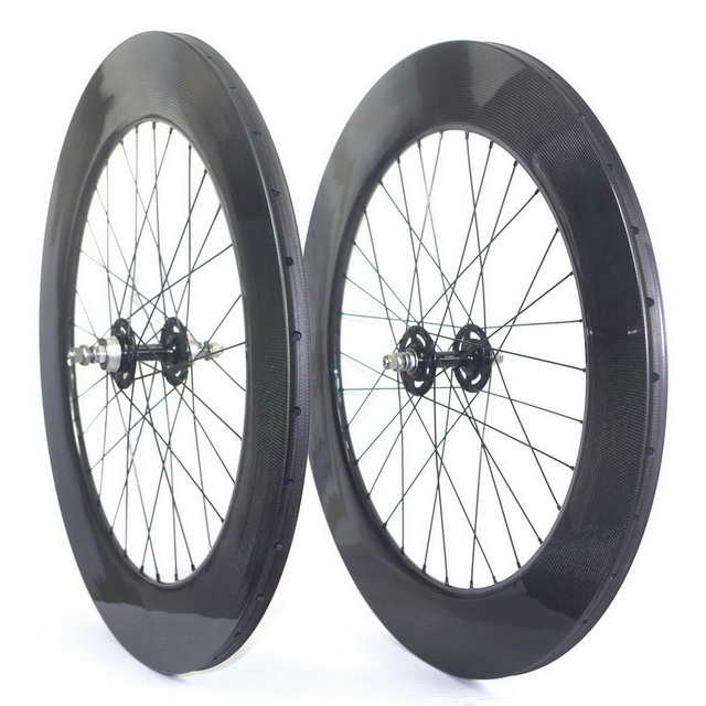 Track bike carbon tubular wheels50mm 60mm 88mm
