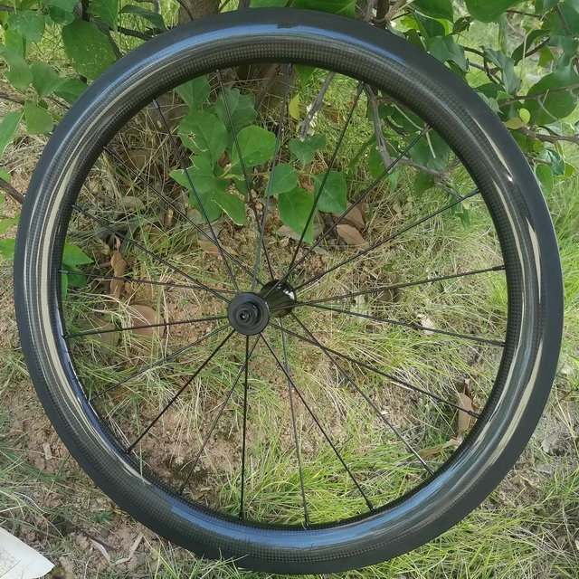 20 Inch 451 Carbon Wheels Rims V Brake Tubless Clincher Folding Bicycle ...