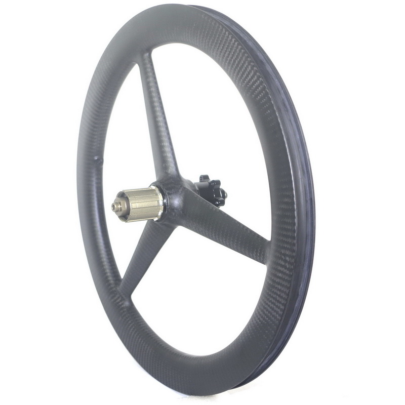 20 Inch Tri Spoke 406 Carbon Wheels Disc Brake Clincher