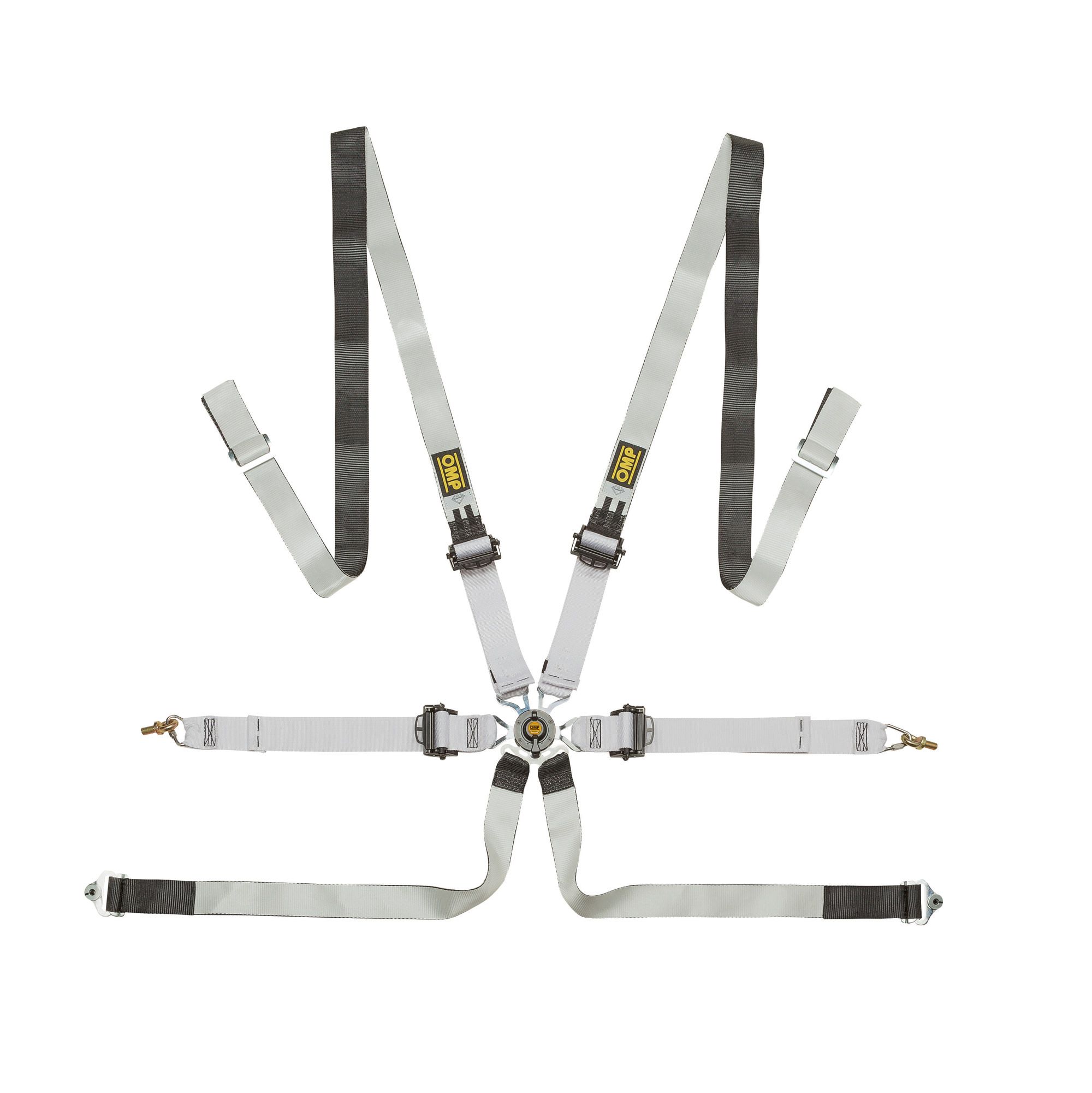 OMP One-D 2 Pull Down Saloon 6 Point Dyneema Harness