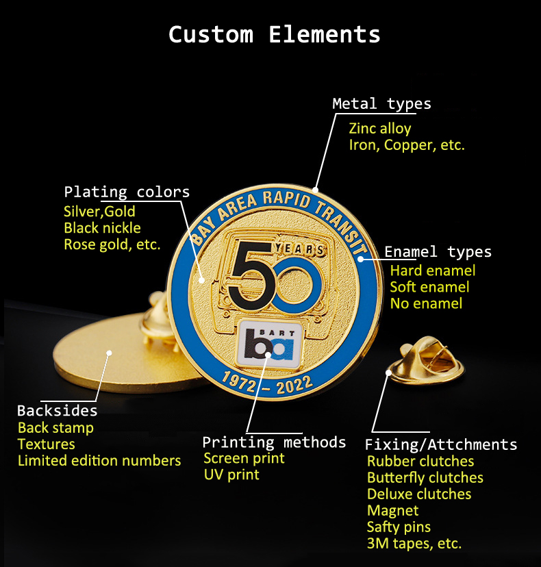 Custom Enamel Pins | High-Quality Personalized Pins | BuySuperMerch