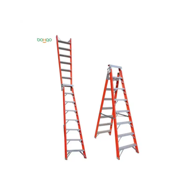 FRP Folding Ladder 4 6 8 10 12 Foot Fiberglass ladder for Industry