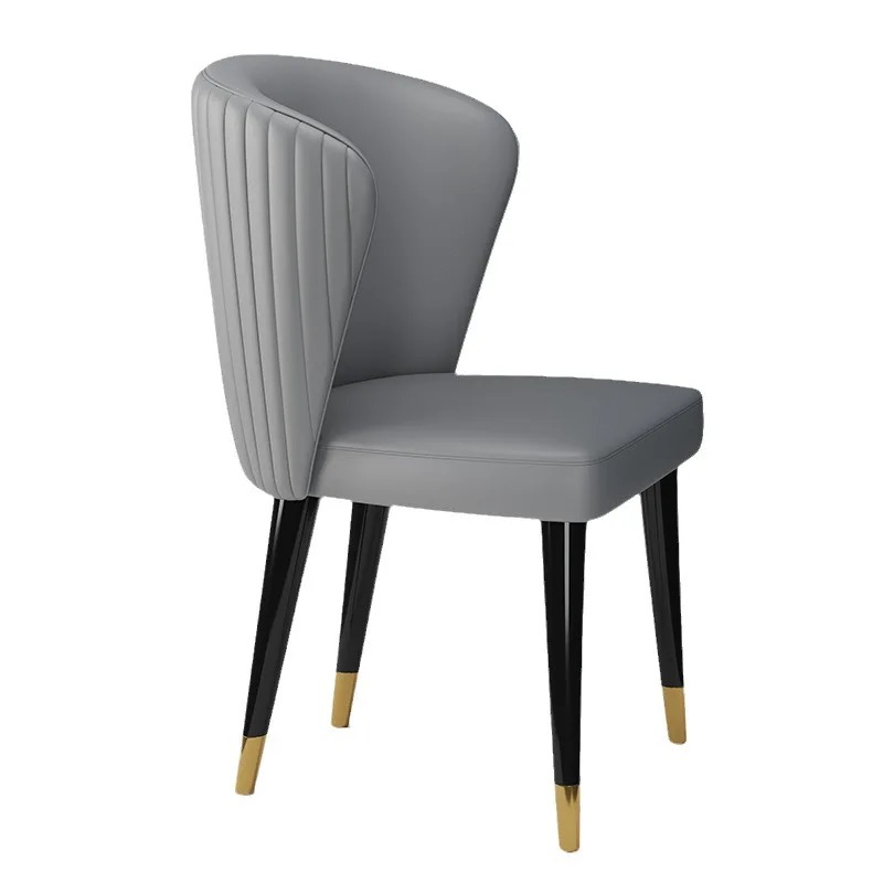 SOF rounded backrest design leather dining chair