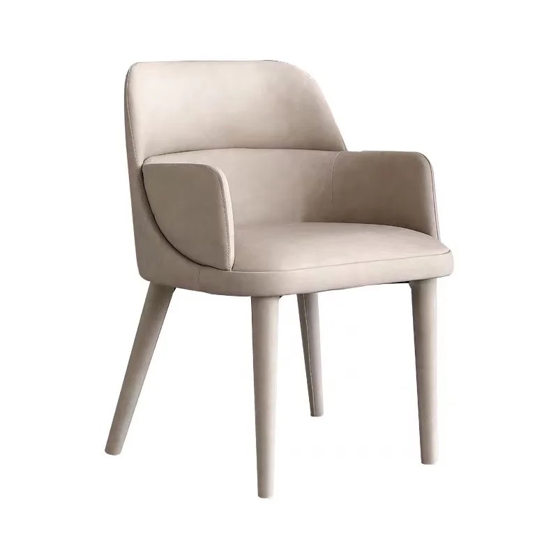 SOF modern leather dining armrest chair
