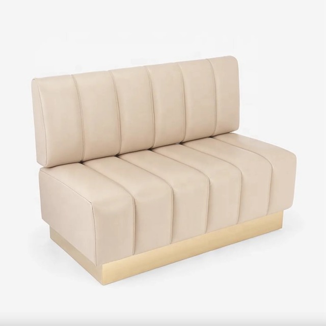 SOF low back beige banquettes