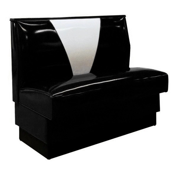 SOF Classic 1950s American Diner Leather Booth: Available in Glossy or ...