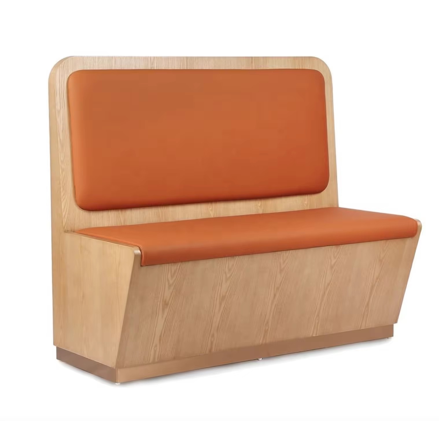SOF Restaurant Indoor Dining Booth Sofa with Leather Upholstery and ...