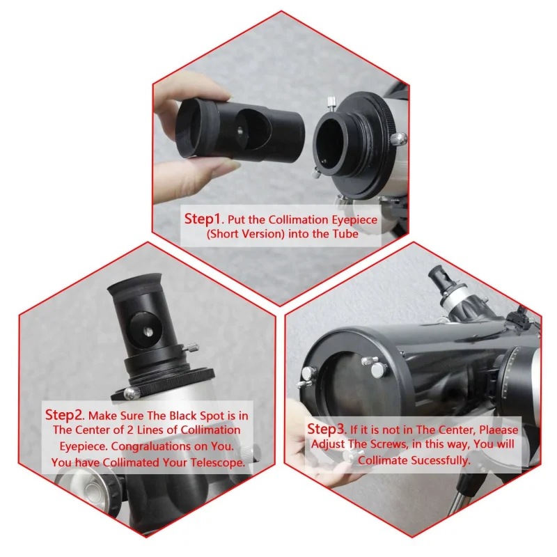 Astromania 1.25Inch Metal Collimating Cheshire Eyepiece without Laser ...