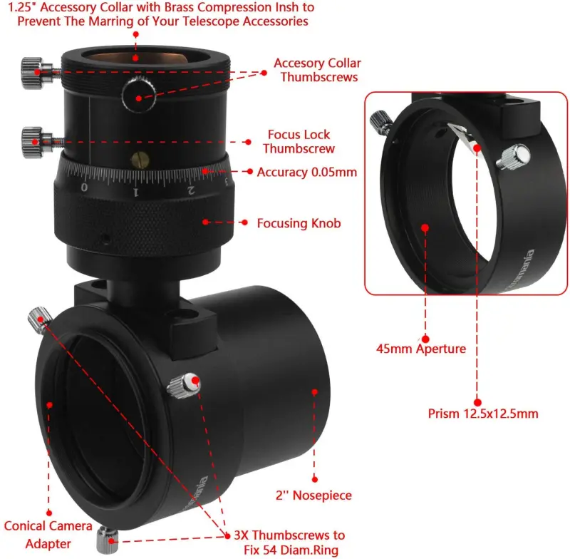 Astromania High Deluxe Off-Axis Guider for Astrophotography