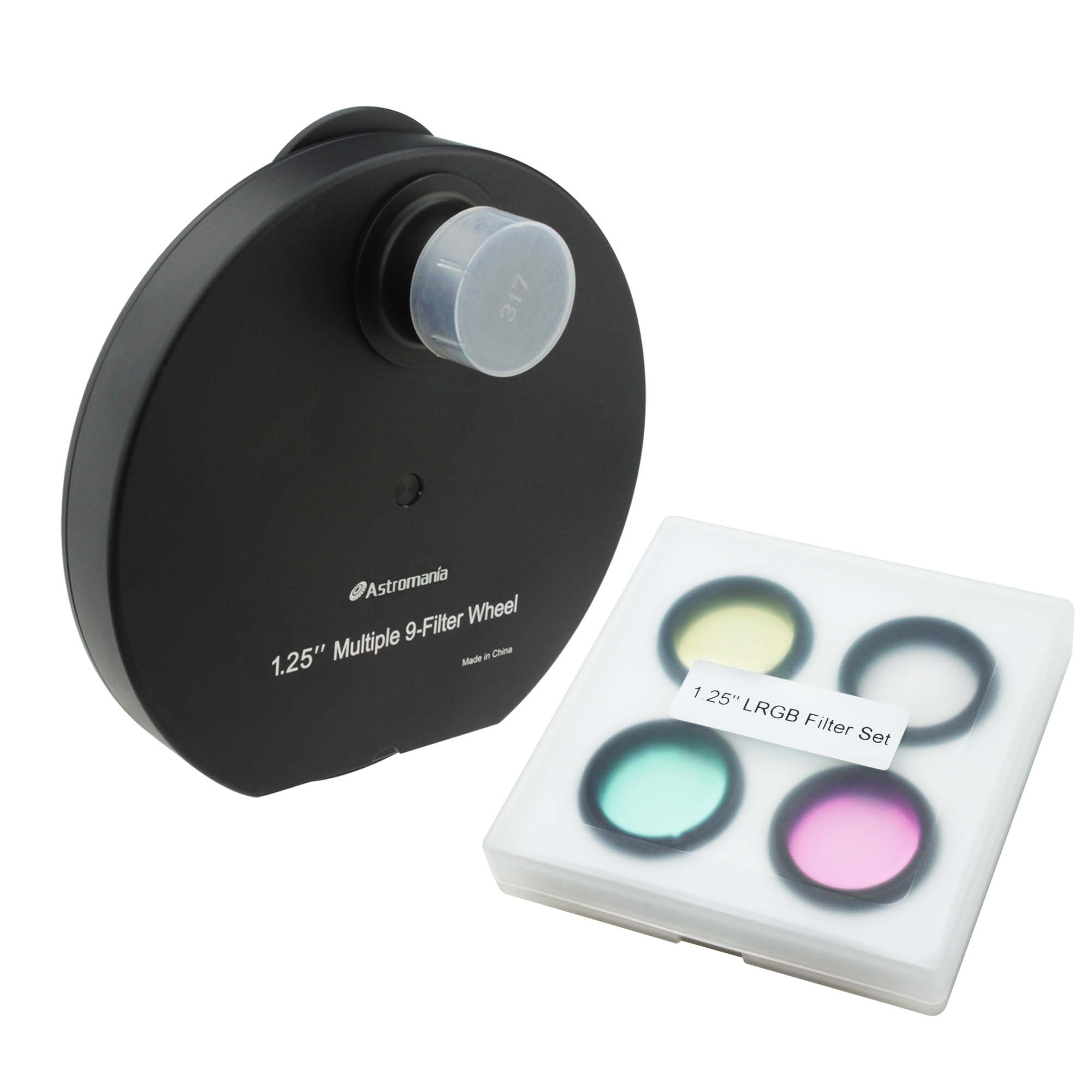 Astromania 1.25" Superior Quality Multiple 9-Position Filter Wheel For ...
