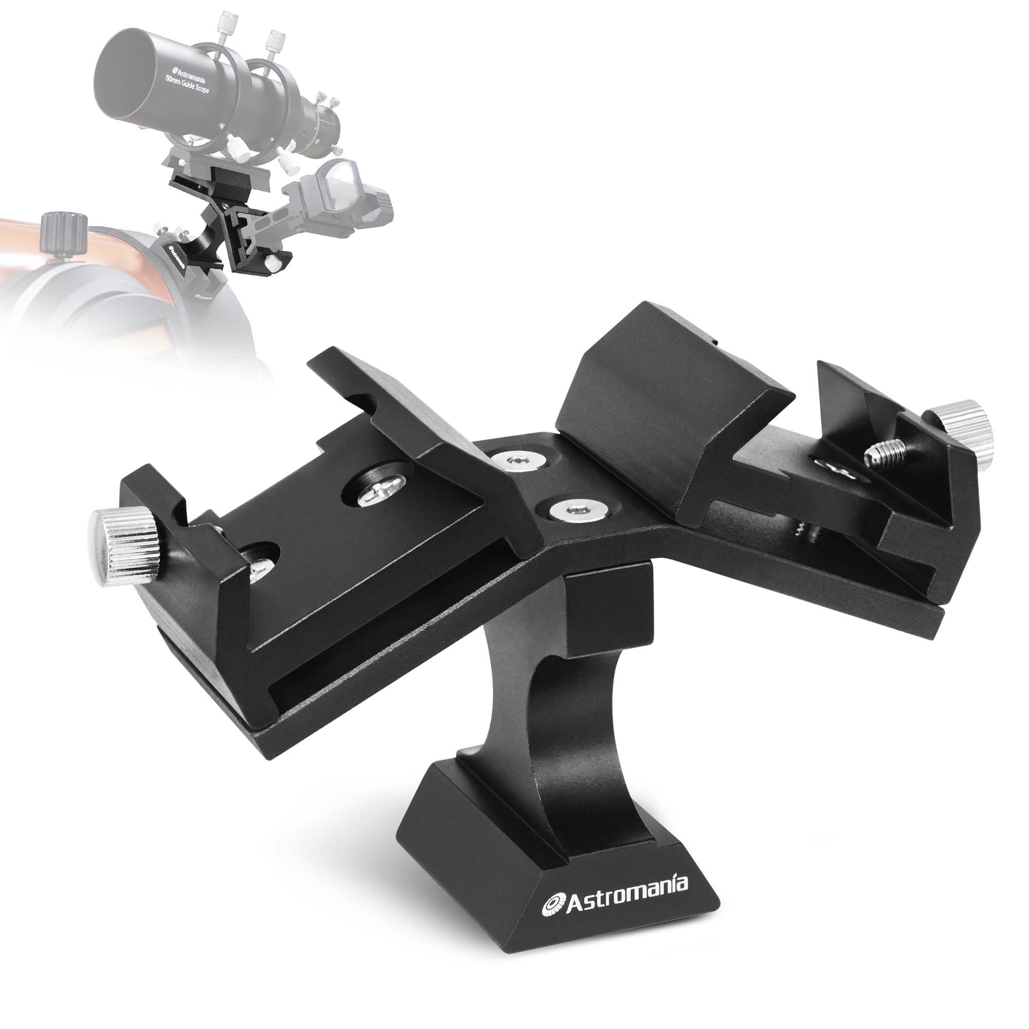 Astromania Dual Finder Scope Mount, Finderscope Mount Bracket with ...