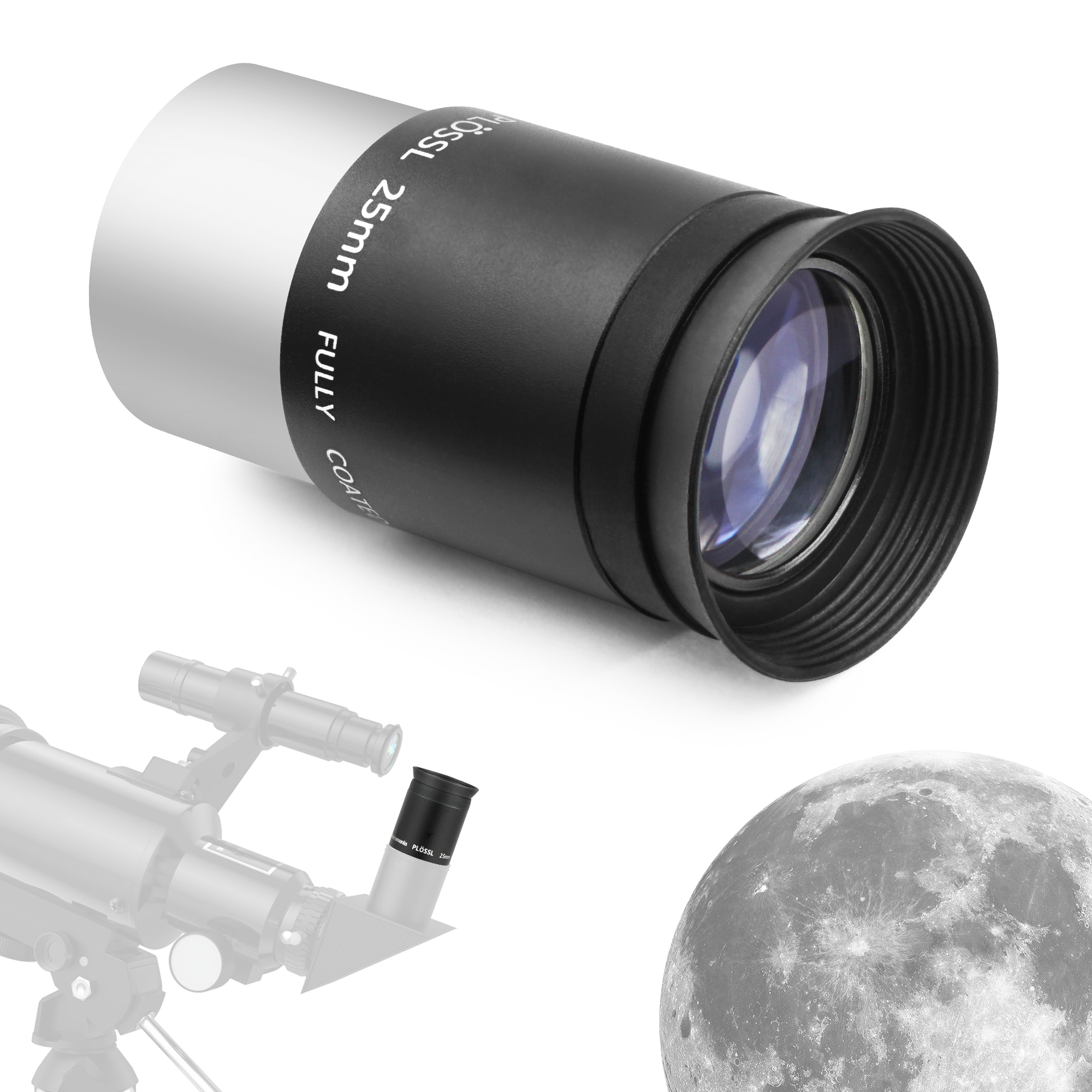 Astromania 1.25" 25mm Plossl Telescope Eyepiece - 4-element Plossl ...
