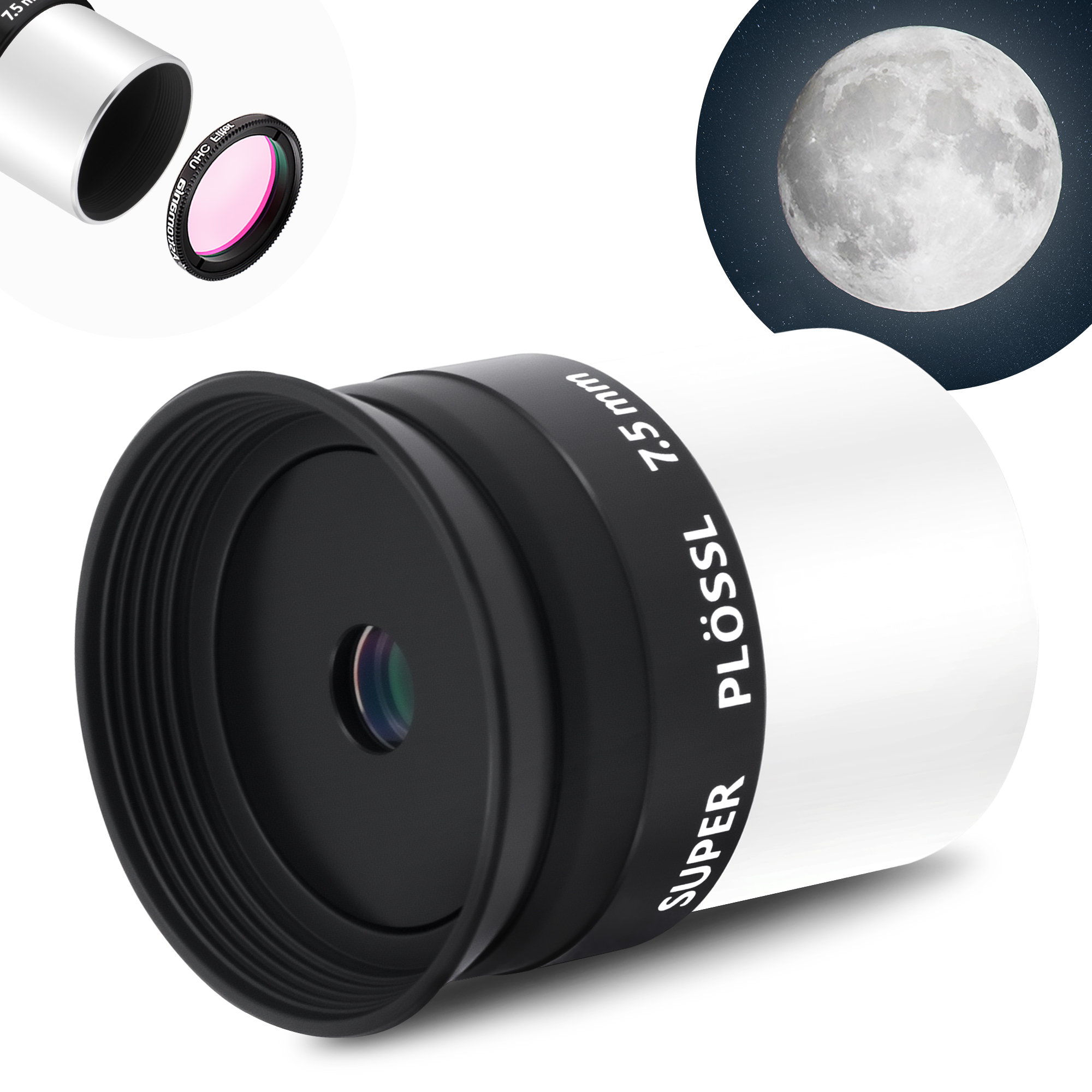 Astromania Eyepiece 7.5mm Telescope Lense for Astronomy Telescopes, 5 ...