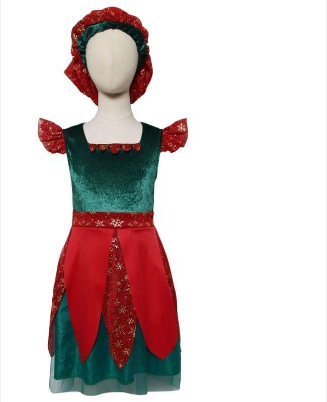 Girl Christmas Elf Dress Cosplay Costume Outfits