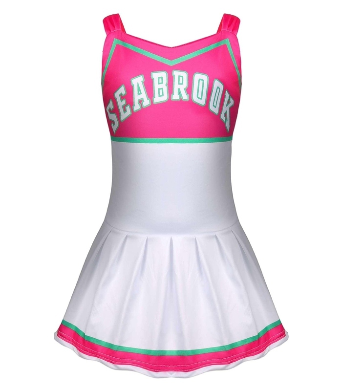 Girls Ra Ra Rebel Cheerleader Zombie 2 Costume Dress