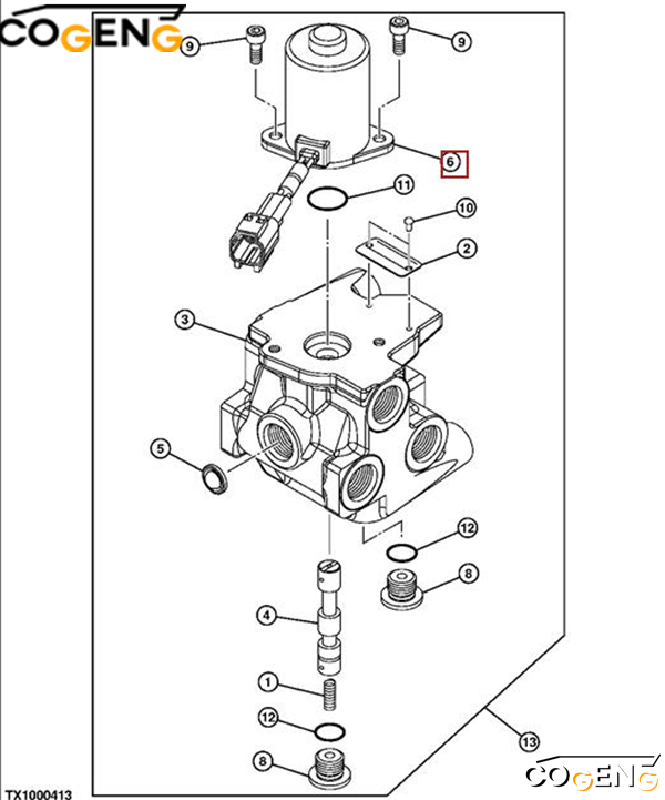 0976504 Hitachi Solenoid Valve