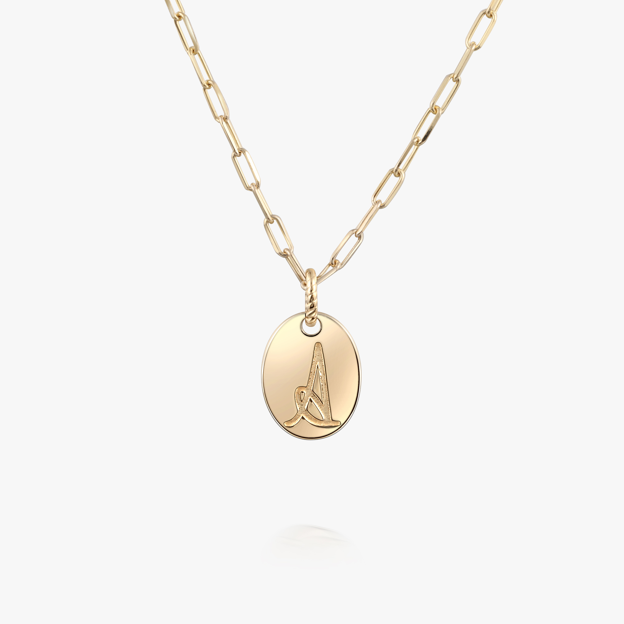14K Number Necklace