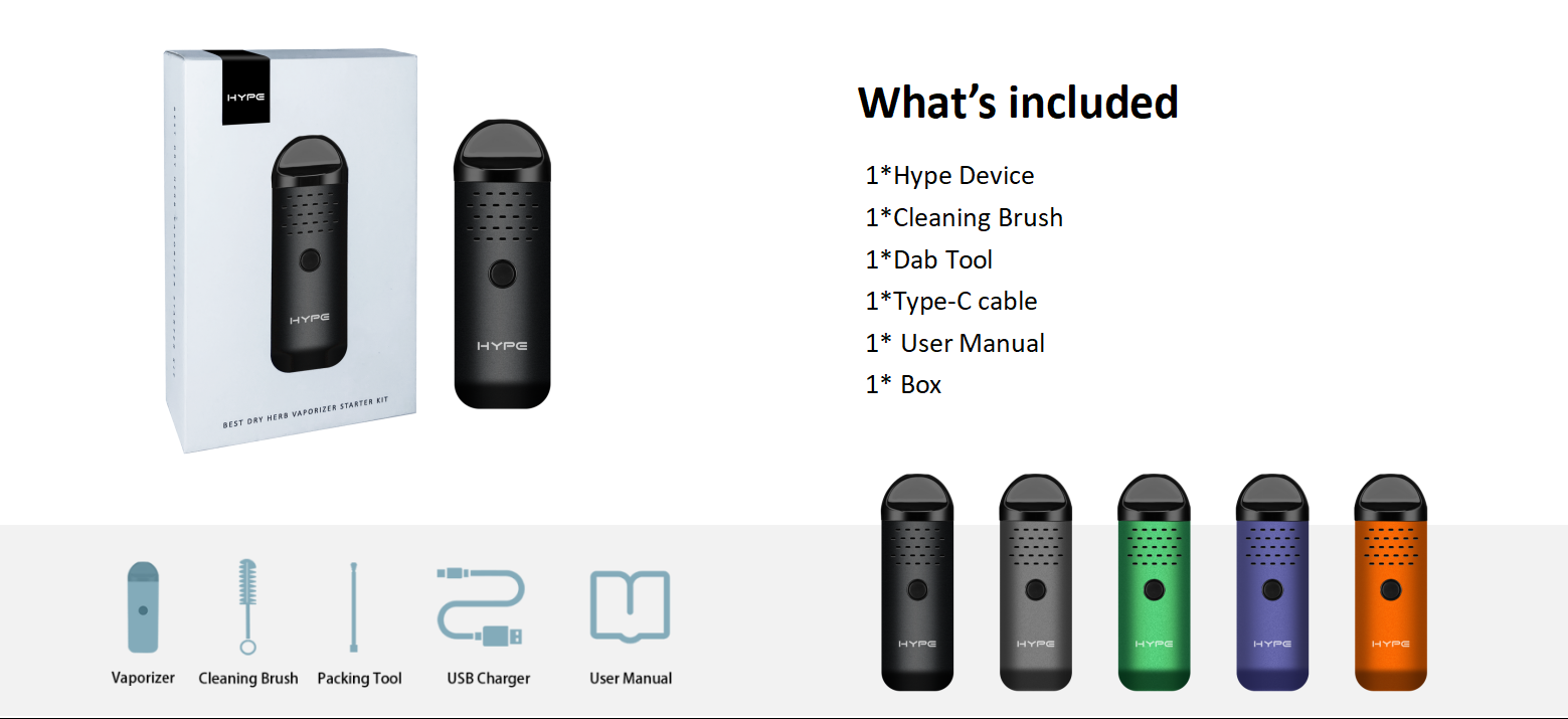 Folar Dry Herb Vaporizer - Hype mini vaporizer