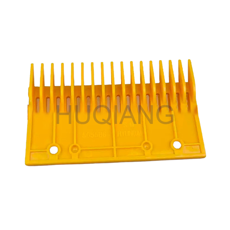 Hyundai Escalator Parts Escalator Comb Plate 17 Teeth Yellow Comb Plate ...
