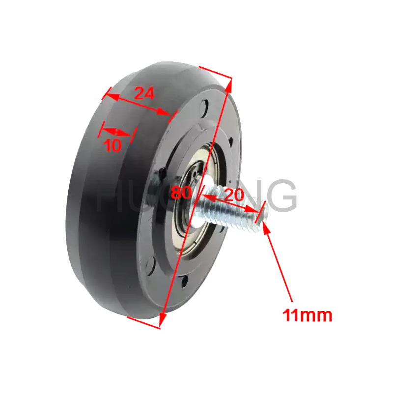 Elevator Parts Elevator Counterweight Guide Shoe Wheel 80*24*6203 M12