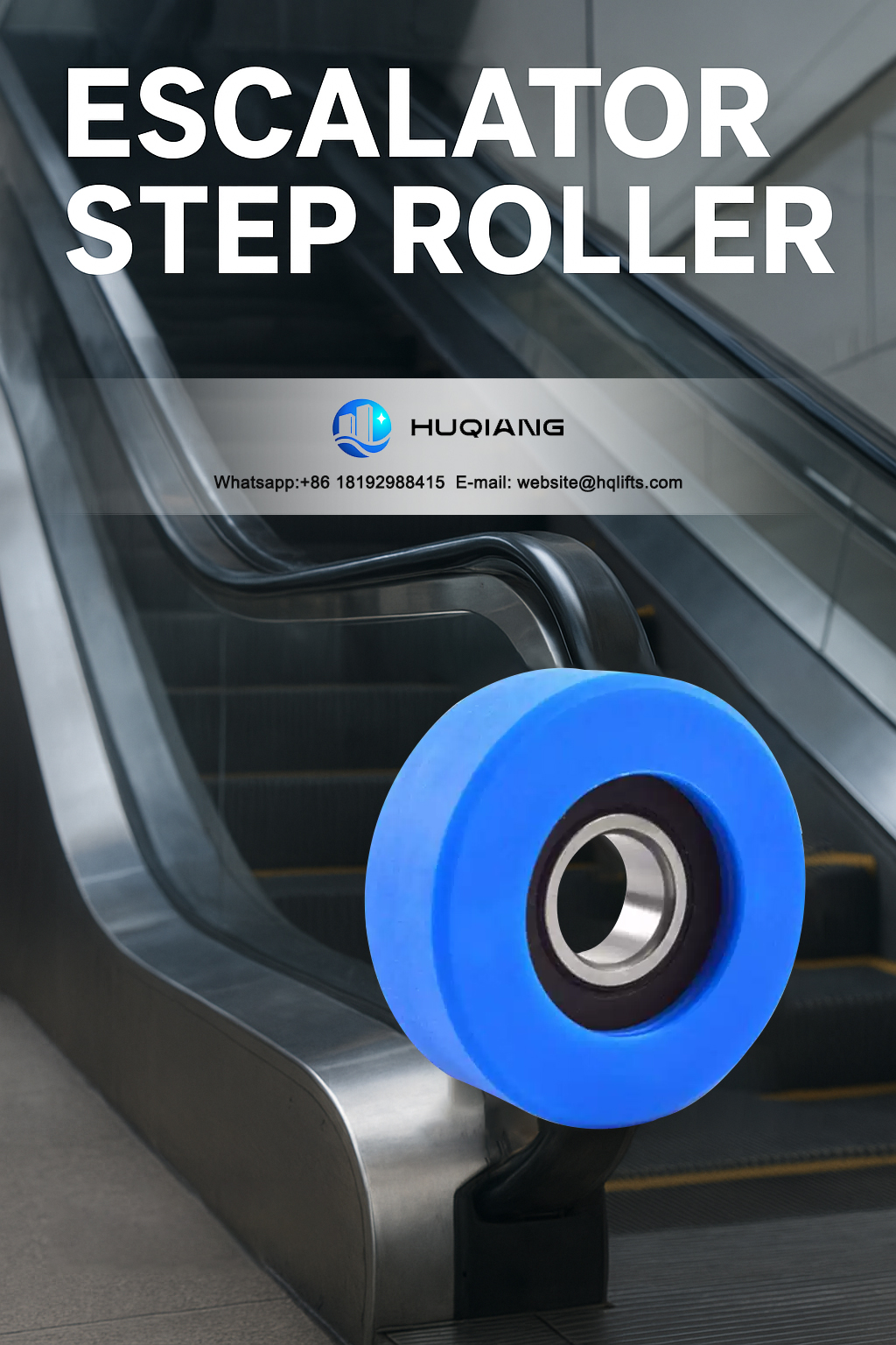 🛞 Escalator Step Roller – The Hidden Force Behind Smooth Operation