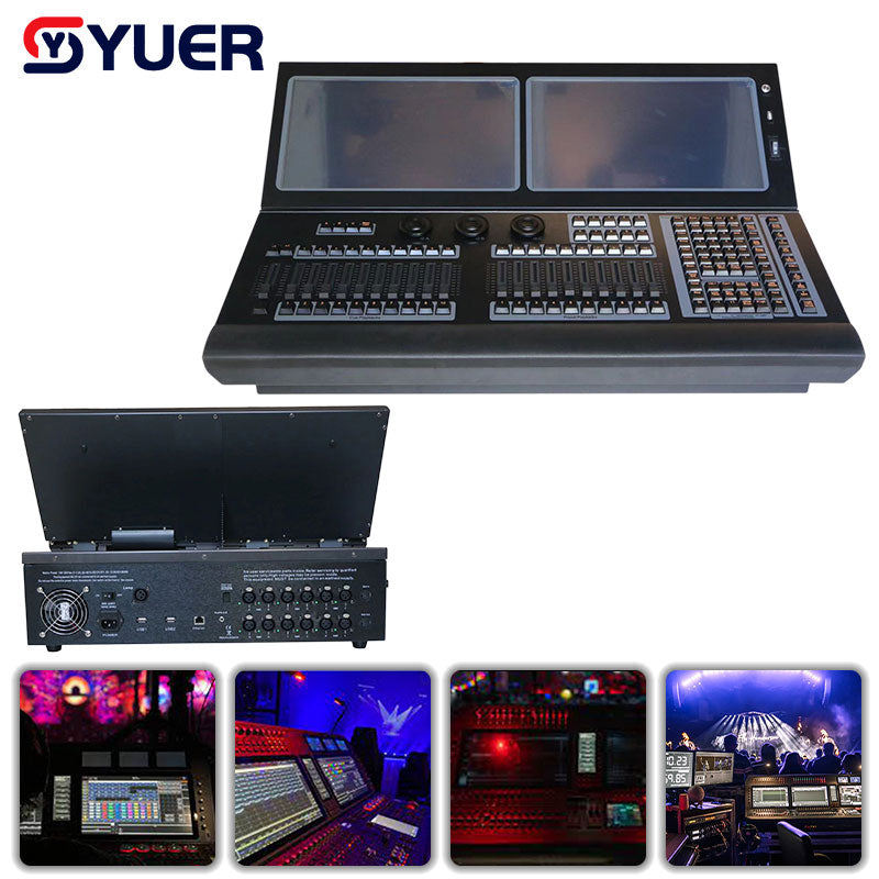 YUER Double Touchable Screen Touch Tiger Stage Light Console DMX512 ...