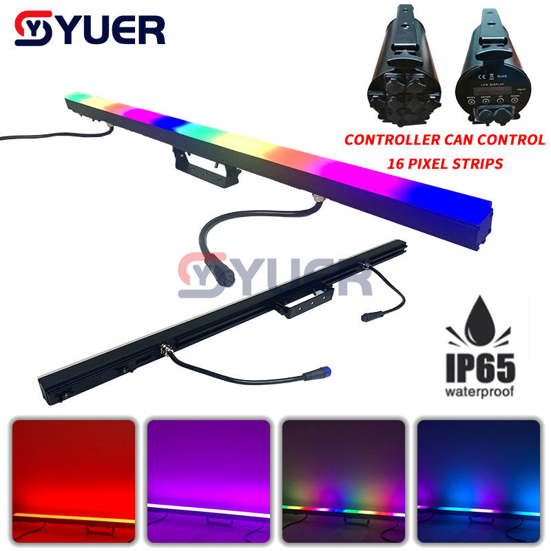 YUER 80x0.5w SMD 5050 RGB LED Pixel Bar Light Tube Waterproof White ...