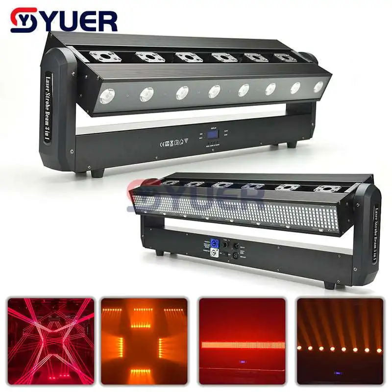 YUER LED Cree RGB Laser Beam Marquee 3IN1 Multifunction Moving Head ...