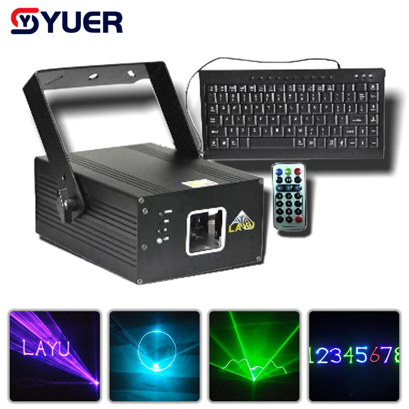 YUER Keyboard Typewriter RGB Laser Stage Light Disco DJ Dance Party ...