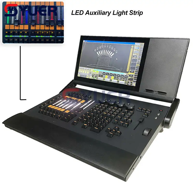 YUER RGB Backlighting Motorized Putter DMX Controller Light Console ...