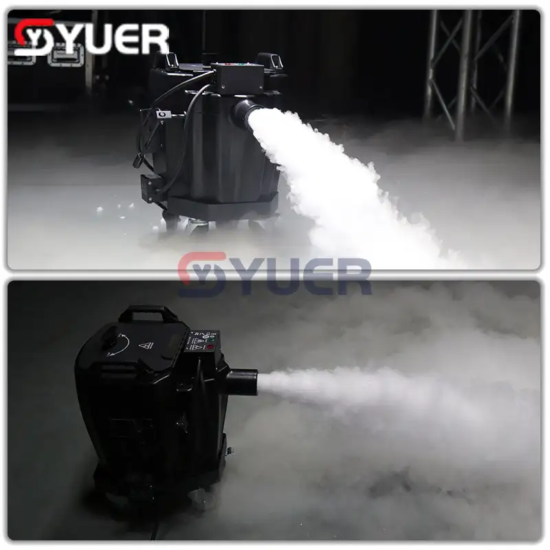 YUER 3500W Dry Ice Fog Machine Low Lying Smoke Machine Party Wedding ...