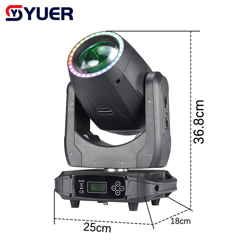 YUER With Aperture 150W LED Moving Head Light Beam Spot 18 Rotating ...