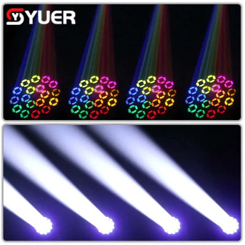 YUER MINI LED Moving Head Light 150W Beam+Spot+Rainbow Effect+Aperture+ ...