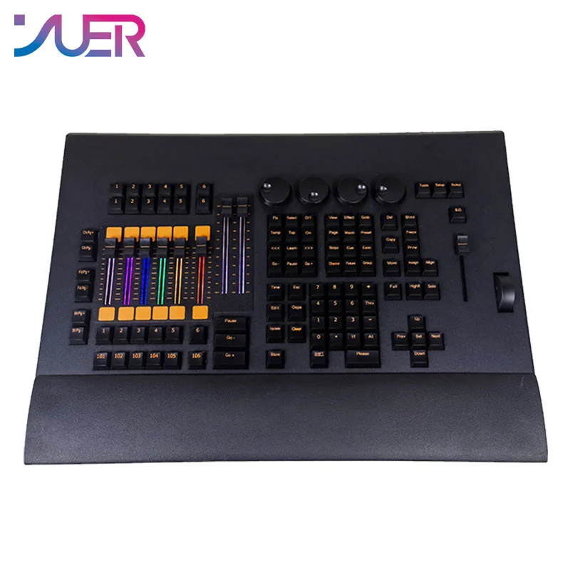 YUER Backlight Motorized Fader Command Wing Professional Console For Stage Lighting Party Dj ...