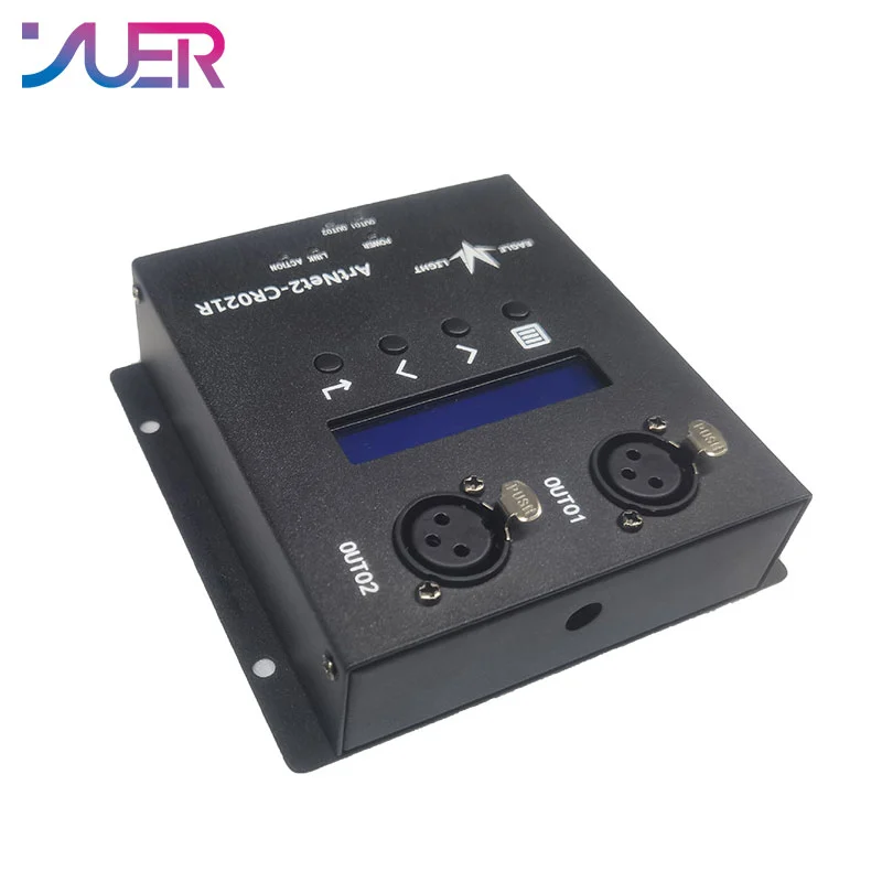 YUER ArtNet DMX 512 Ethernet Lighting Controller Interface 2 Converter ...