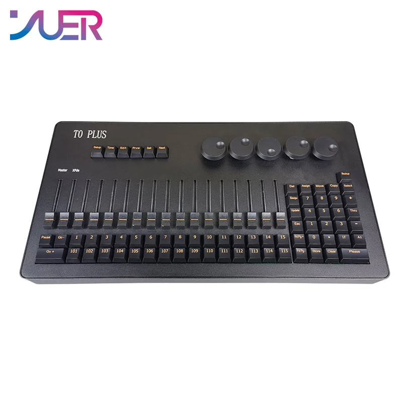 YUER Backlight Fader T0 PLUS Command Wing MA2 On PC For Stage Effect Lighting DMX Controller DJ ...